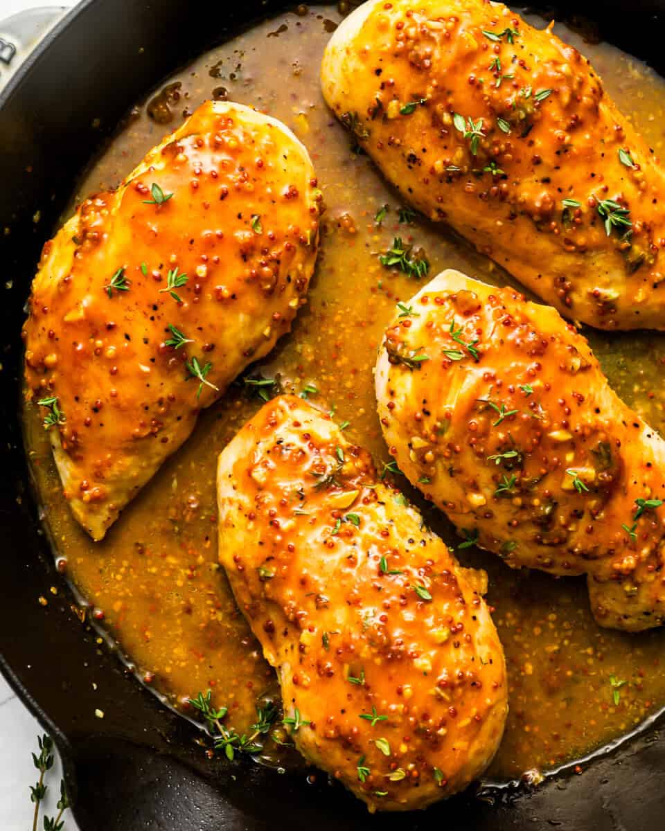 Skillet Honey Mustard Chicken Recipe The Cookie Rookie®