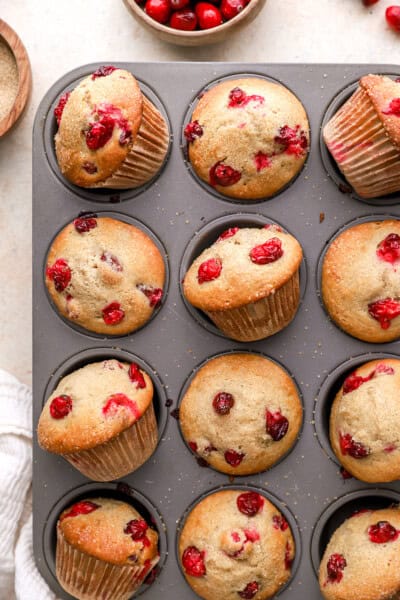 Cranberry Muffins Recipe - The Cookie Rookie®