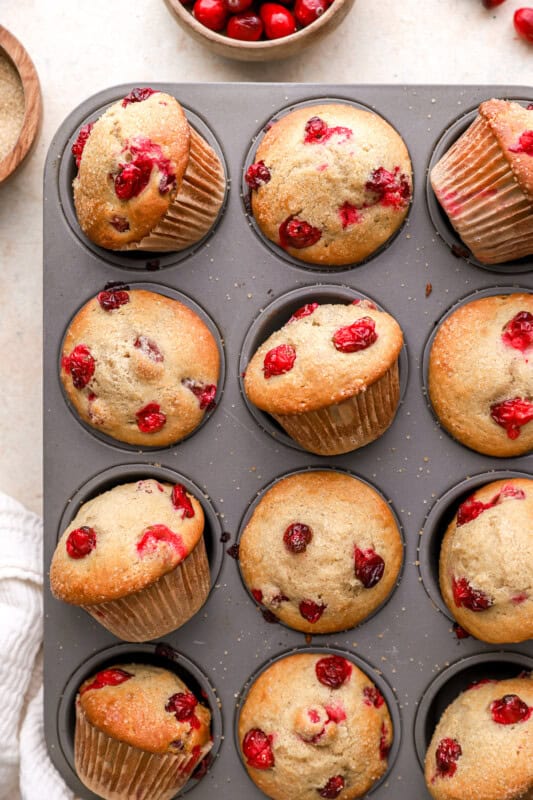Cranberry Muffins Recipe - The Cookie Rookie®