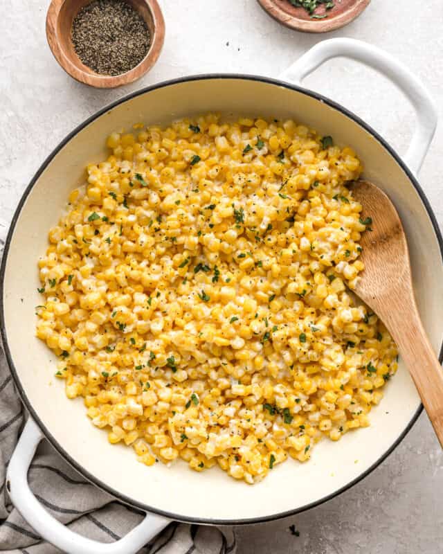 Honey Butter Skillet Corn Recipe - The Cookie Rookie®