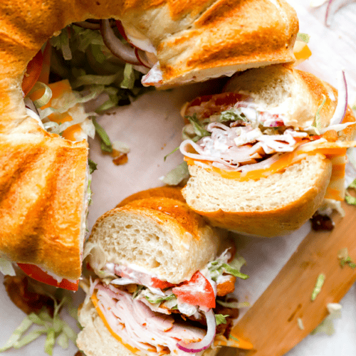 Giant Party Sub (Made with a Bundt pan) - The Cookie Rookie®